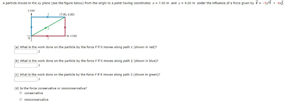 Solved A particle moves in the xy plane (see the figure | Chegg.com