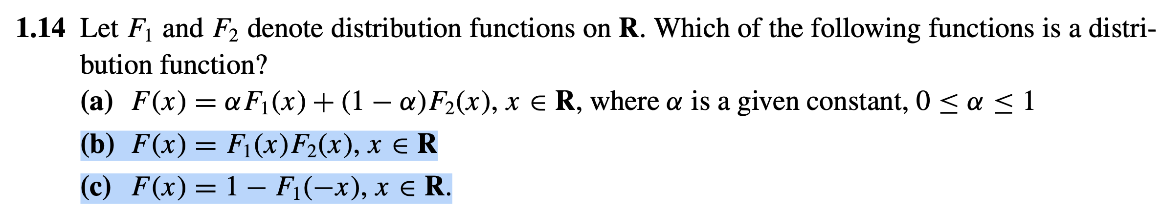 Solved i know (a) is a distribution function, but still | Chegg.com