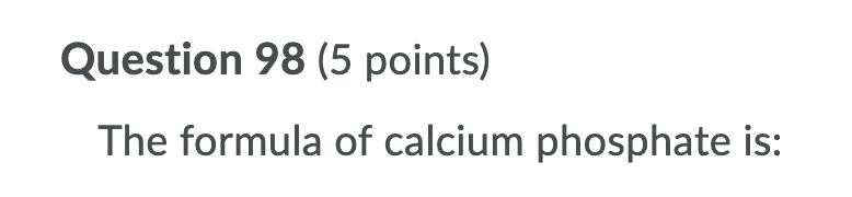 Solved Question 83 (5 points) The formula of lead (IV) | Chegg.com