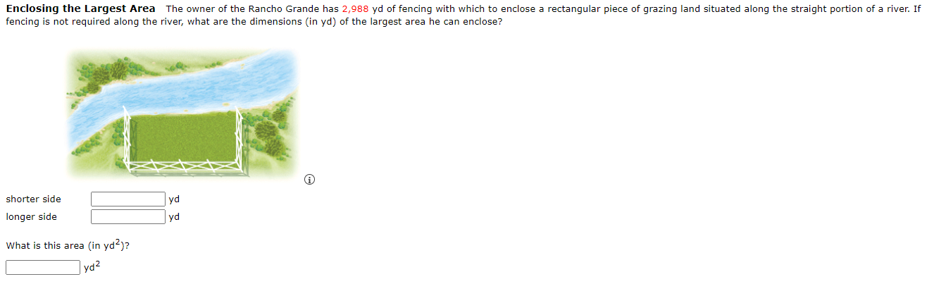 Solved shorter side yd longer side yd What is this area ( in | Chegg.com