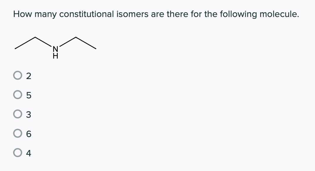 Solved How many constitutional isomers are there for the | Chegg.com