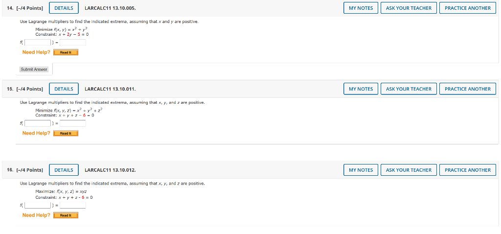 Solved Use Lagrange multipliers to find the indicated | Chegg.com