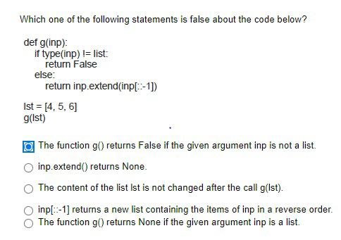 Solved Which one of the following statements is false about | Chegg.com
