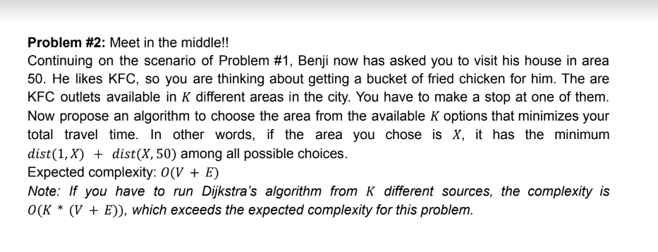 Solved Problem \\#2: Meet in the middle!! Continuing on the | Chegg.com