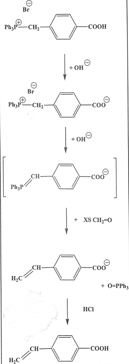 Solved Br PhzP CH, COOH + OH Br Ph3P CH2 | + OH CH o -COO | Chegg.com