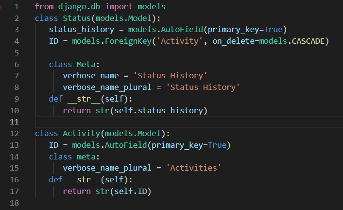 Solved python django my team members told me I need to | Chegg.com