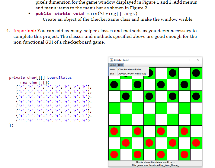 Solved Figure 1: Board status array and associated board. | Chegg.com