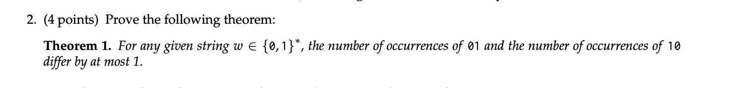 Solved (4 points) Prove the following theorem:Theorem 1. | Chegg.com Solved (4 points) Prove the following theorem:Theorem 1. | Chegg.com