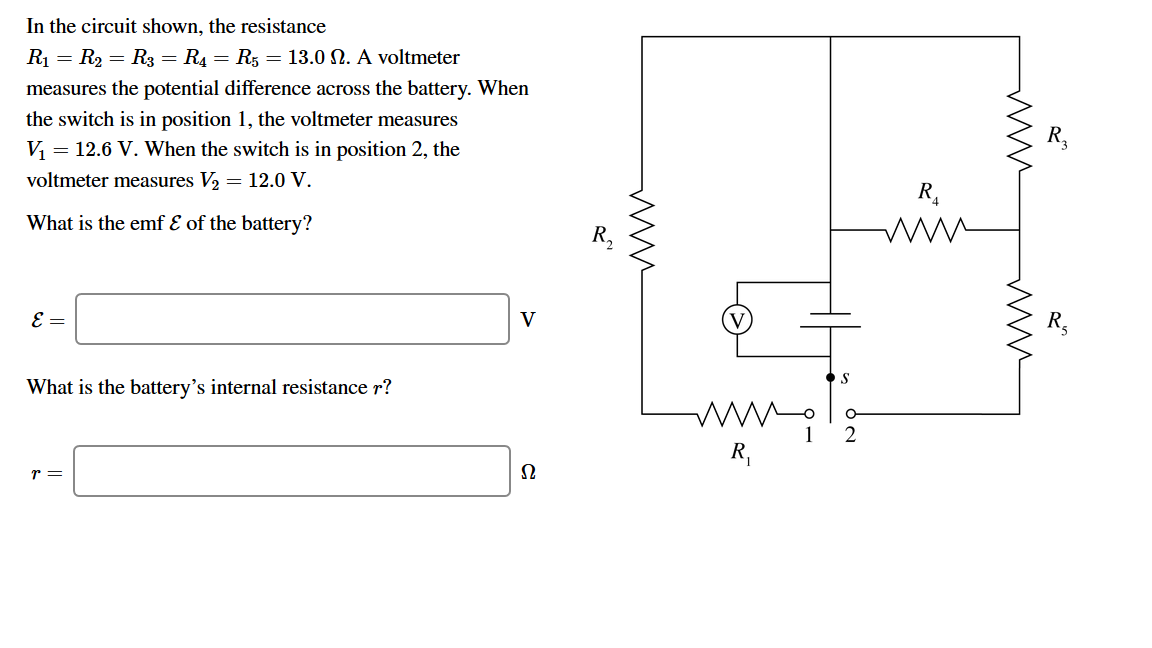 Solved In the circuit shown, the resistance | Chegg.com
