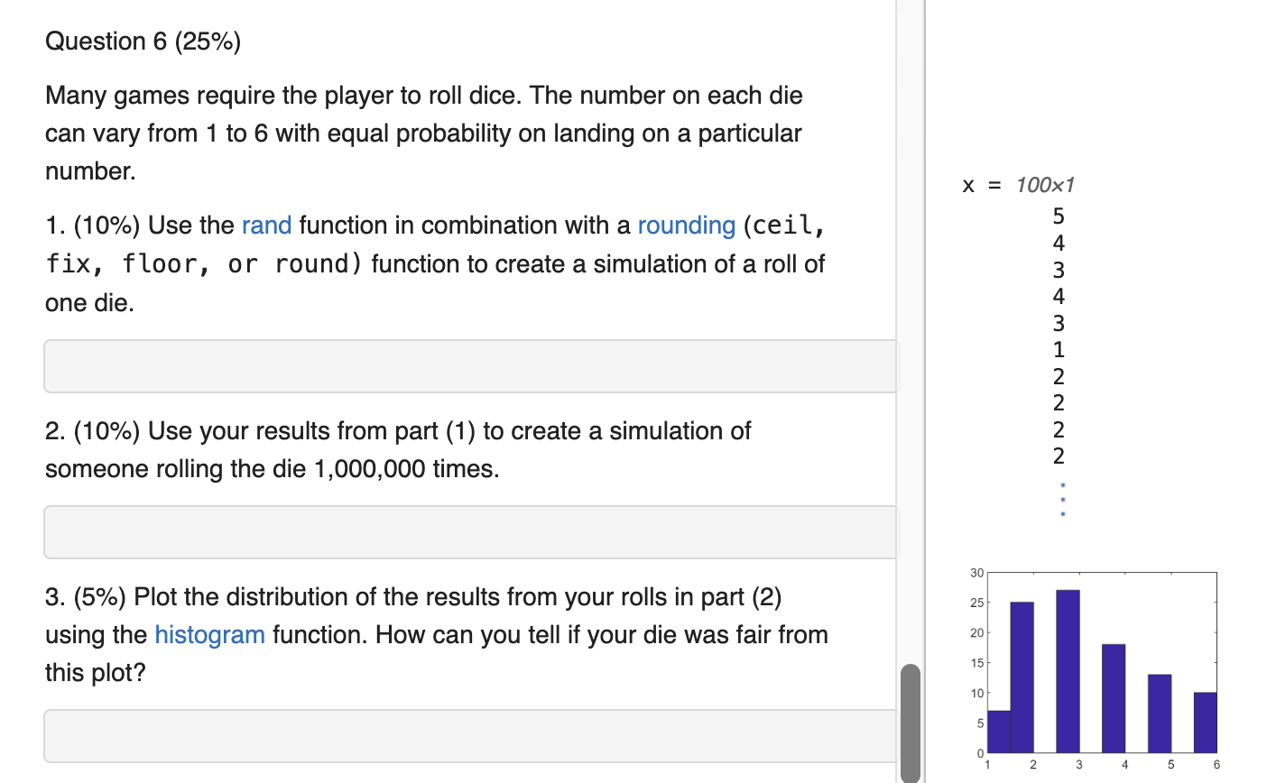 Solved Please help me with the MatLAB question below using | Chegg.com