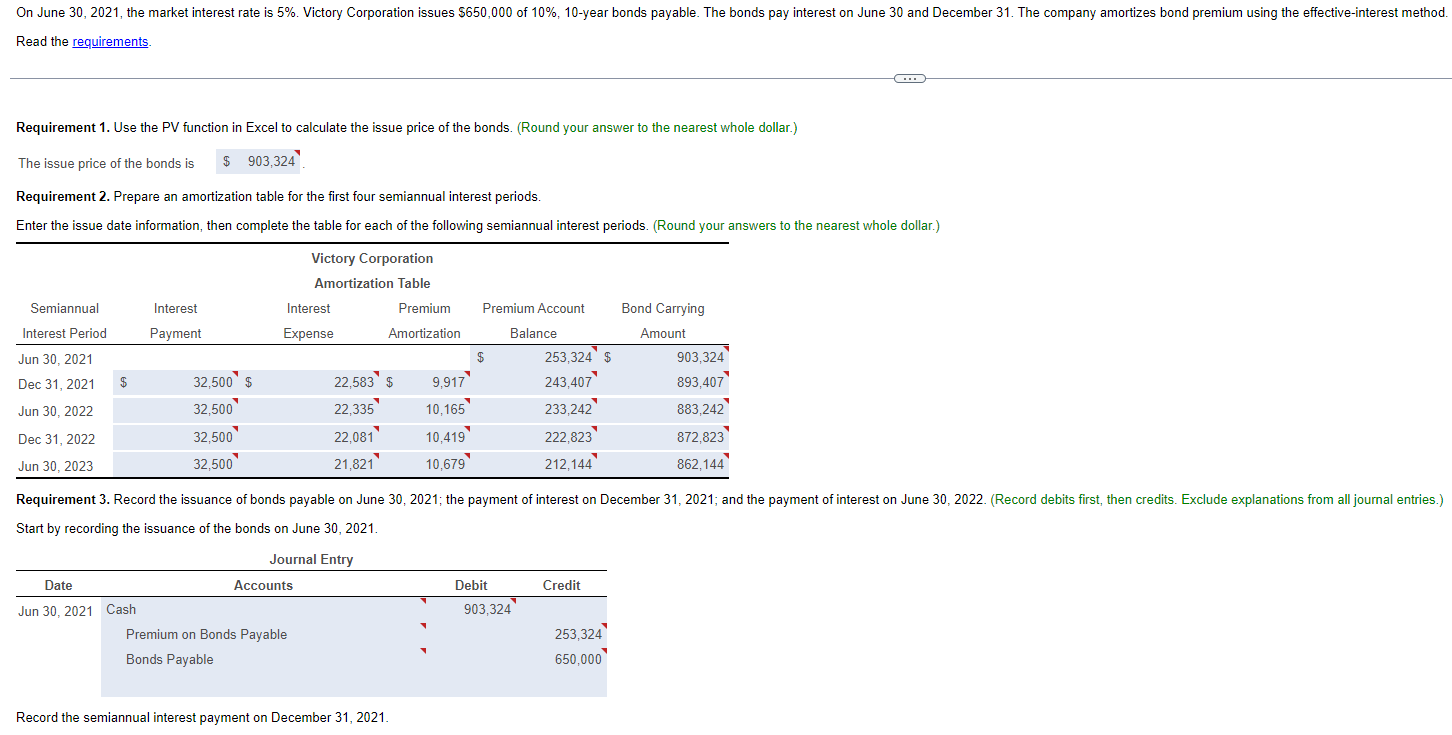 Solved Read the requirements. Requirement 1. Use the PV | Chegg.com