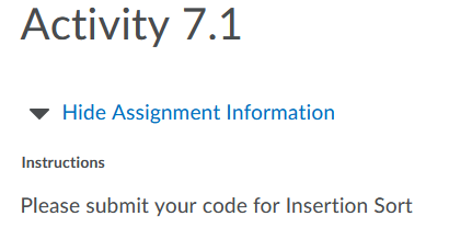 Solved Activity 7.1 Hide Assignment Information Instructions | Chegg.com