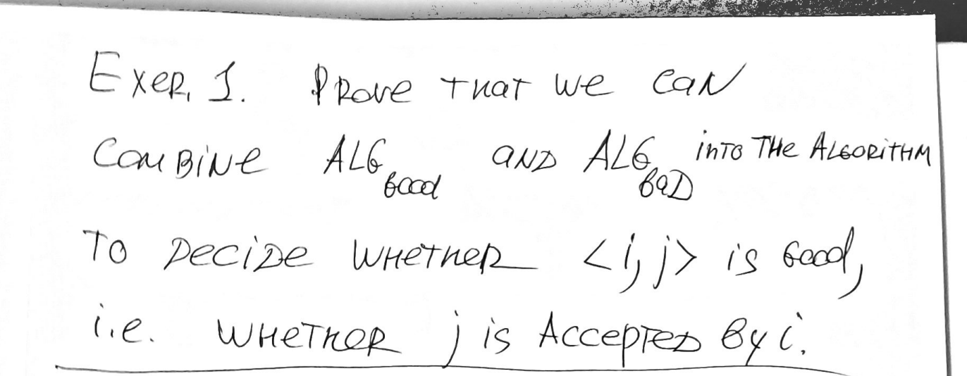 ExeR, 1. PRove that we can COMBINe ALG food To DeciDe | Chegg.com