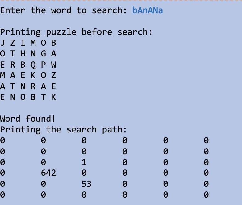 Solved The main program (wordsearch. c) is given to you | Chegg.com