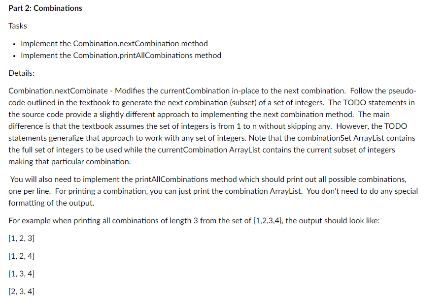 Solved Tasks: - Implement the Permutation.nextPermutation | Chegg.com