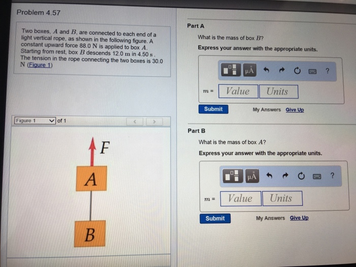 Solved Problem 4.57 Two boxes, A and B, are connected to | Chegg.com