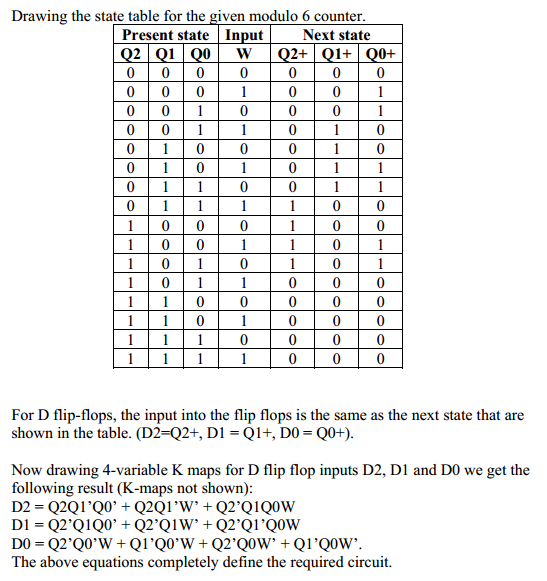 (Solved) - design a modulo-6 counter, which counts in the sequence 0, 1 ...