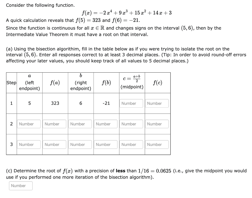 Solved Consider the following function. f(x) = –2x+ + 9x3 + | Chegg.com