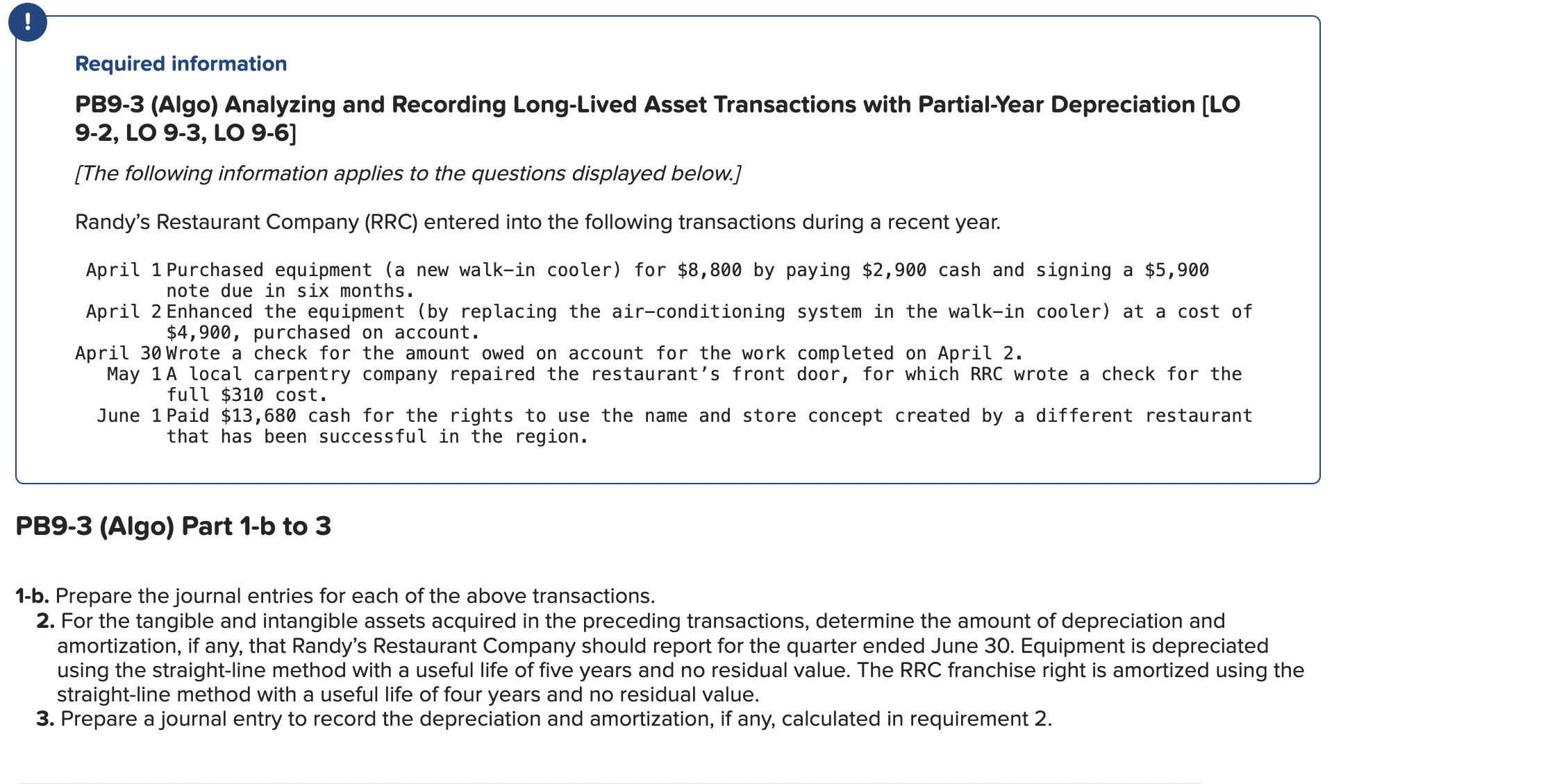 Solved Required information PB9-3 (Algo) Analyzing and | Chegg.com
