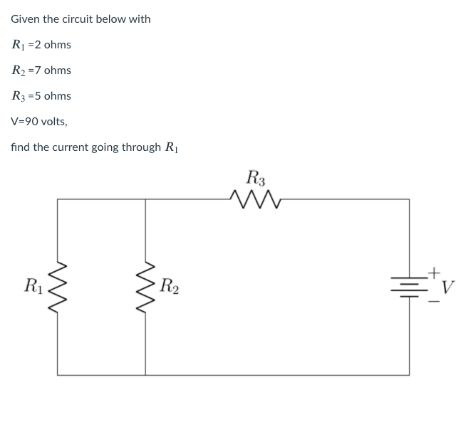 Solved Given the circuit below with R1 =5 ohms R2-4 ohms R3 | Chegg.com