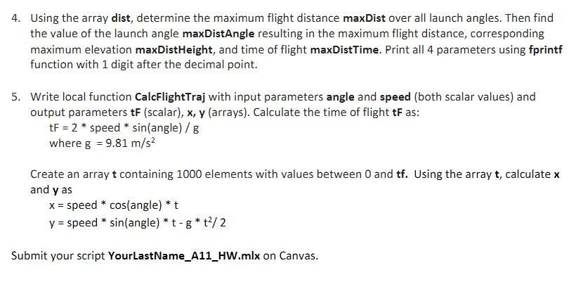 Solved The aim of this assignment is to calculate flight | Chegg.com