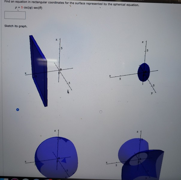 Solved Find an equation in rectangular coordinates for the | Chegg.com