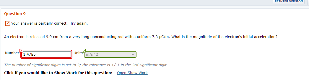 Solved PRINTER VERSION Question 9 Your answer is partially | Chegg.com