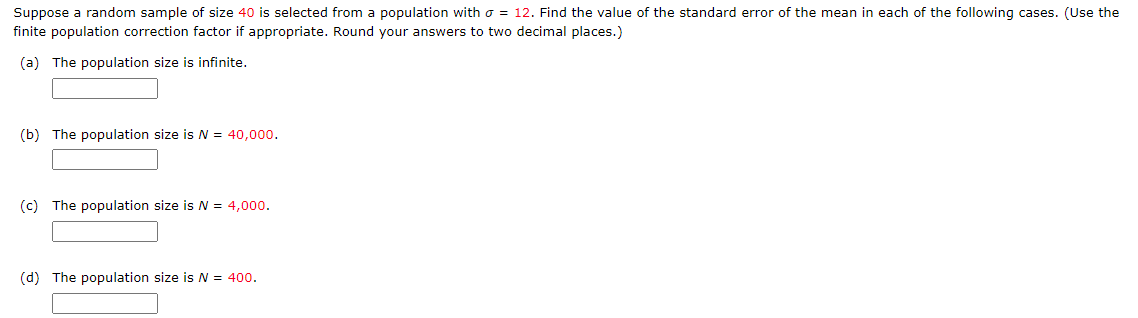 Solved Suppose a random sample of size 40 is selected from a | Chegg.com