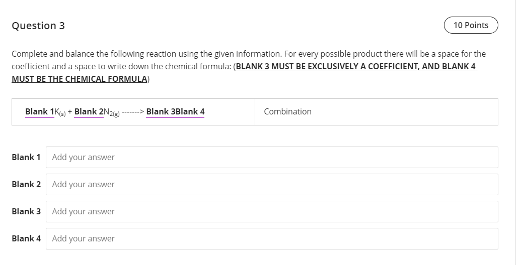 Complete and balance the following reaction using the | Chegg.com