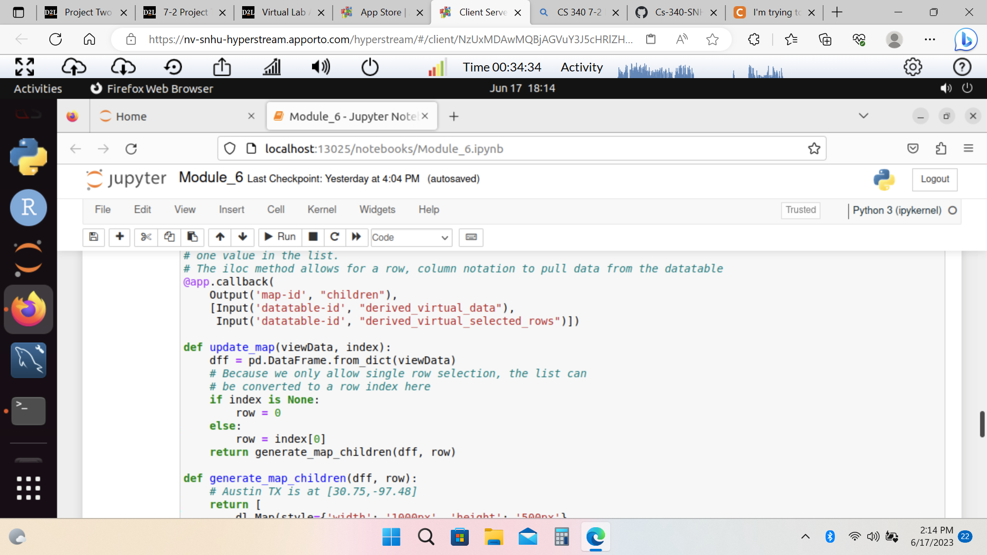 Solved I'm trying to create a Dash geo-location chart but i | Chegg.com