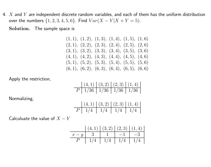 Solved X and Y are independent discrete random variables, | Chegg.com