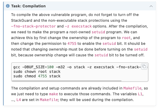 Solved 4. Task 2: Understanding the Vulnerable Program The | Chegg.com