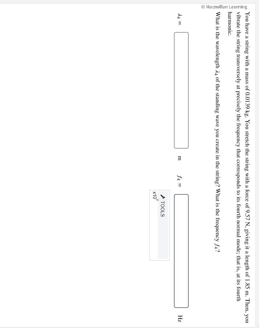 Solved You have a string with a mass of 0.0139 kg. You | Chegg.com
