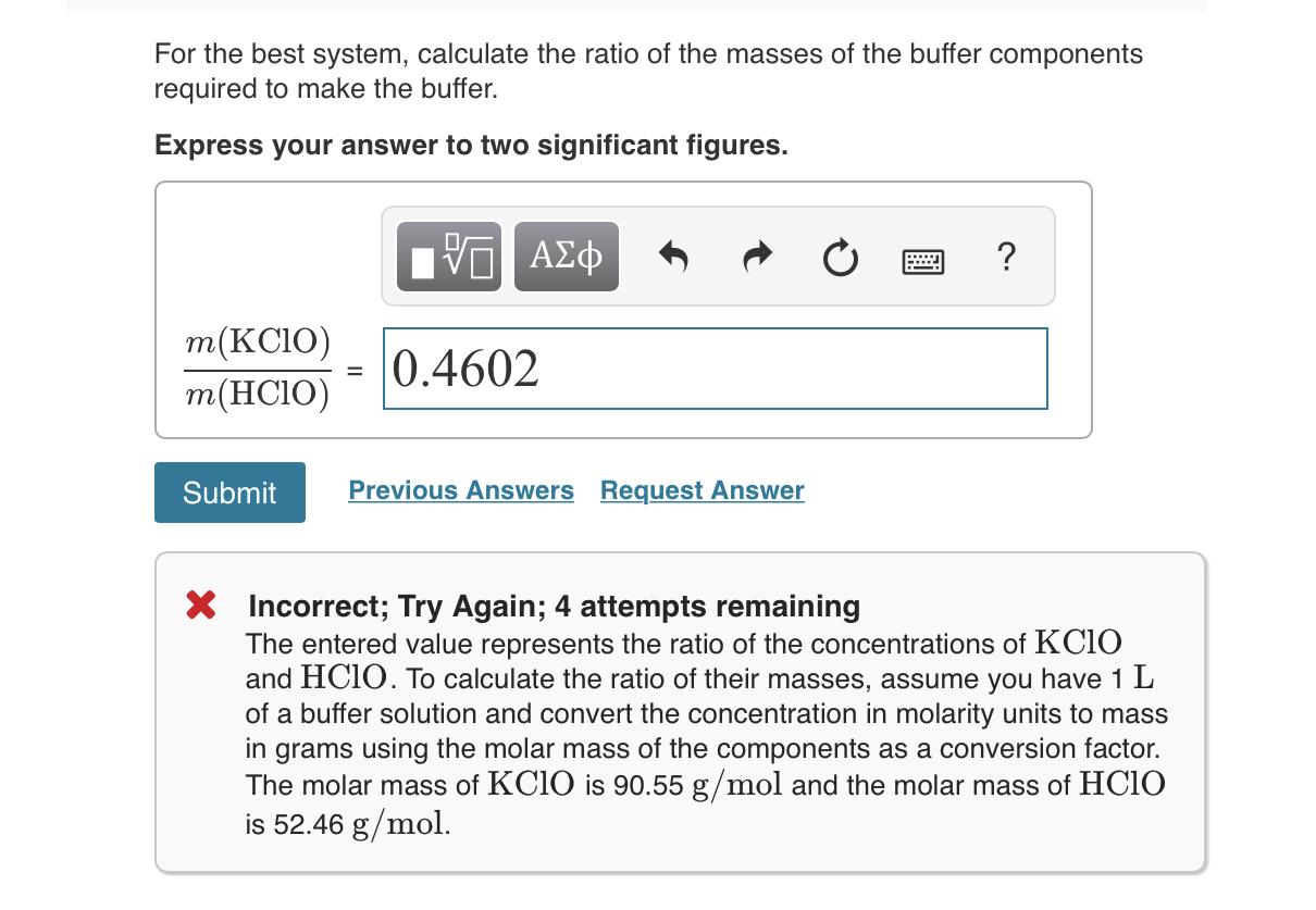 Solved For the best system, calculate the ratio of the | Chegg.com