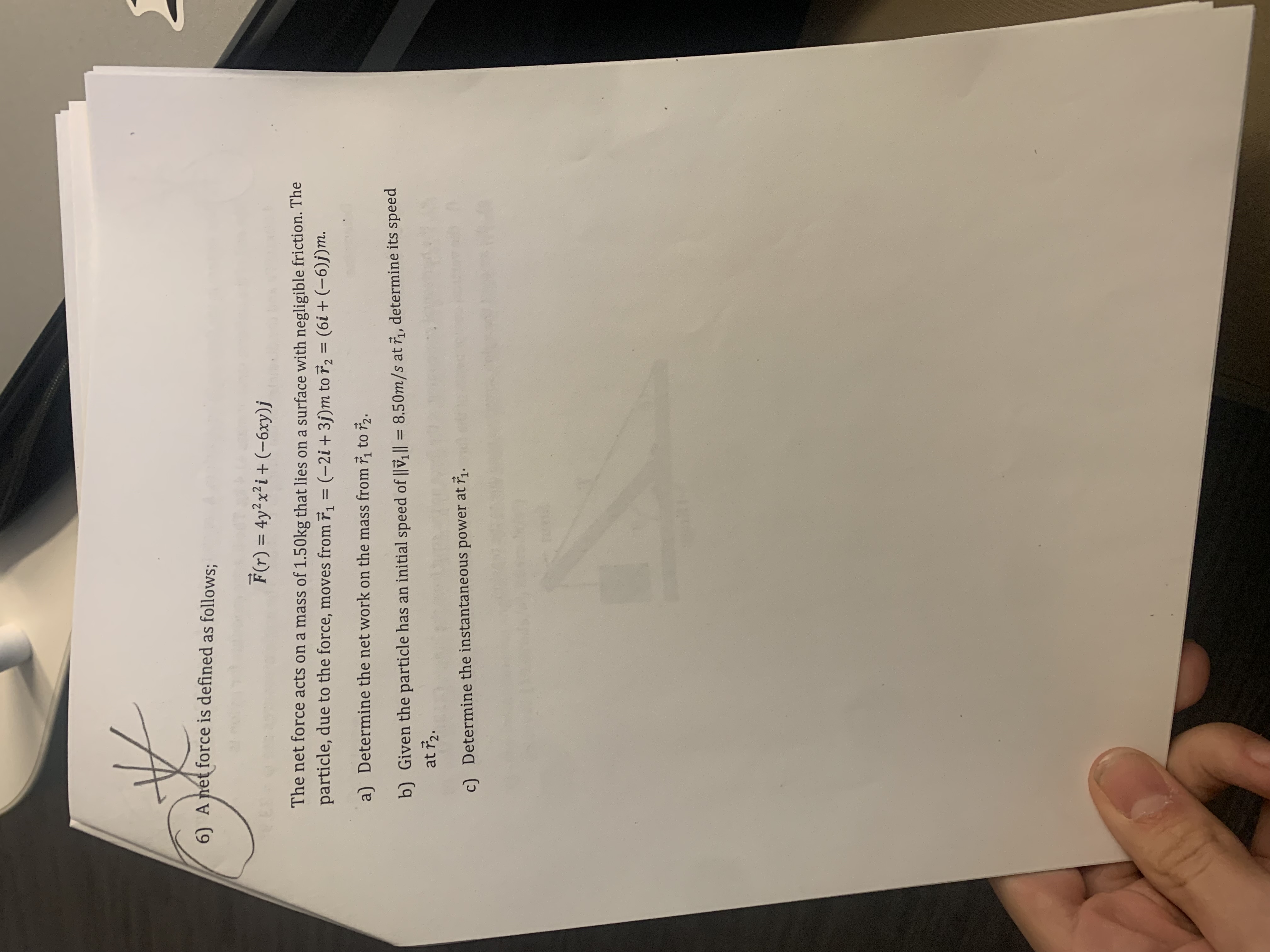 Solved A net force is defined as follows; | Chegg.com