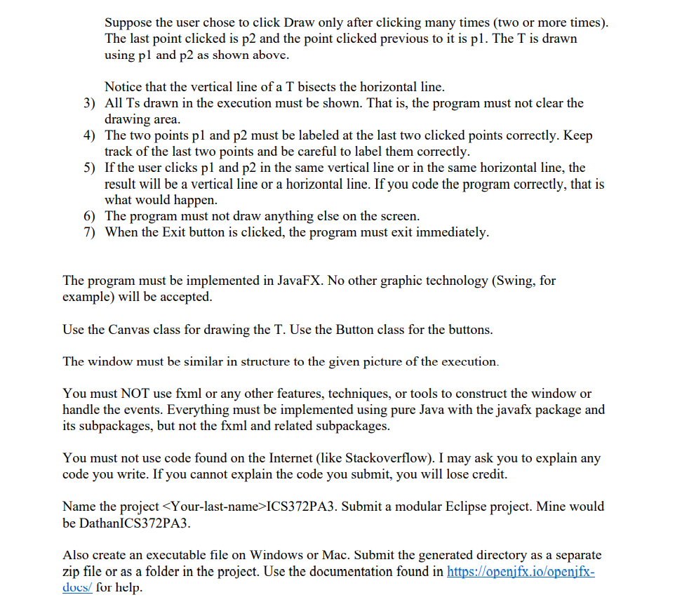 Solved Please answer this question using JavaFX only and | Chegg.com