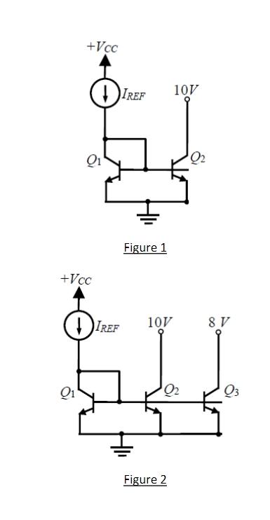 Solved Q1. Figure 1 shows a simple current mirror made of | Chegg.com