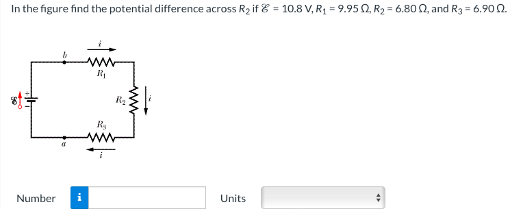 Solved In the figure find the potential difference across R2 | Chegg.com