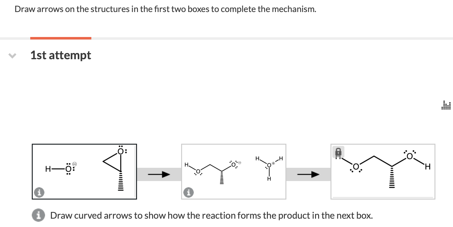 Solved Draw arrows on the structures in the first two boxes | Chegg.com
