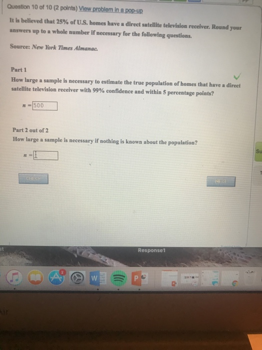 Solved Question 10 of 10 (2 points) View problem in a pop-up | Chegg.com