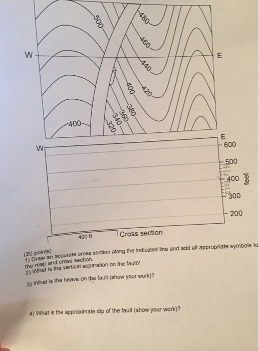 Solved 600 500 400 300 200 400 ftCross section (20 pointan | Chegg.com