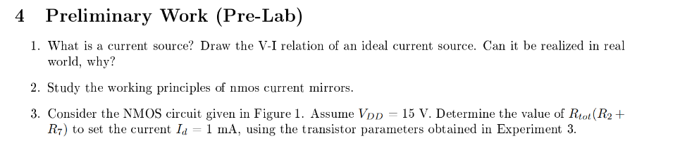 Solved Preliminary Work (Pre-Lab)1.What is ﻿a current | Chegg.com