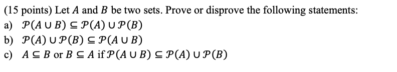 Solved Discrete Mathematics: sets and set operations ** | Chegg.com