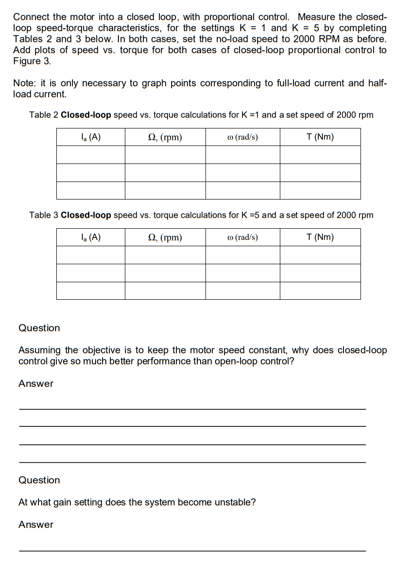 LCS-4 SPEED CONTROL OF DC MOTORS Introduction The | Chegg.com
