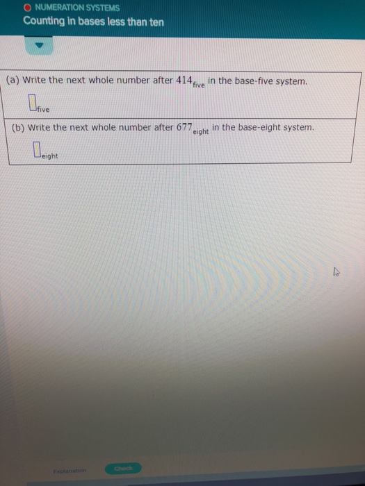 Solved O NUMERATION SYSTEMS Counting in bases less than ten | Chegg.com Solved O NUMERATION SYSTEMS Counting in bases less than ten | Chegg.com