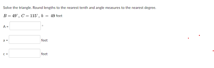 Solved Find the area of the triangle having the given | Chegg.com