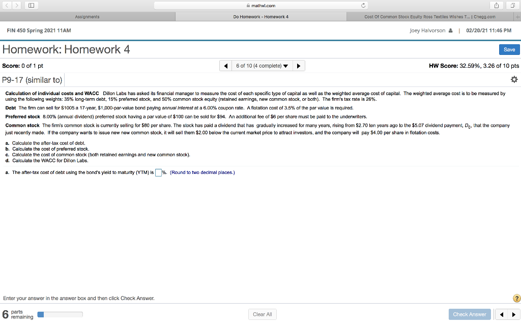 Solved mathxl.com Assignments Do Homework - Homework 4 Cost | Chegg.com
