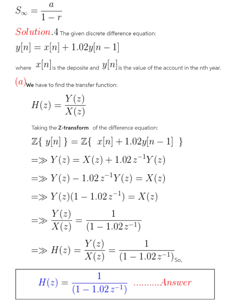 Solved 4. (36 pts) You have a high-yield savings account | Chegg.com