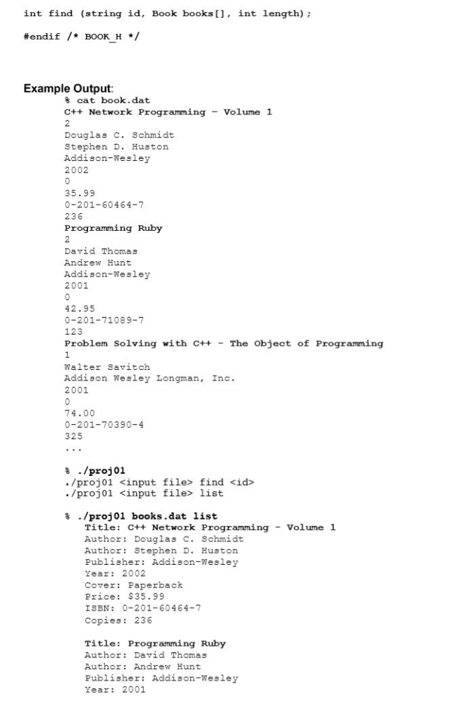 Solved Write a Textbook Information Viewing program. This | Chegg.com