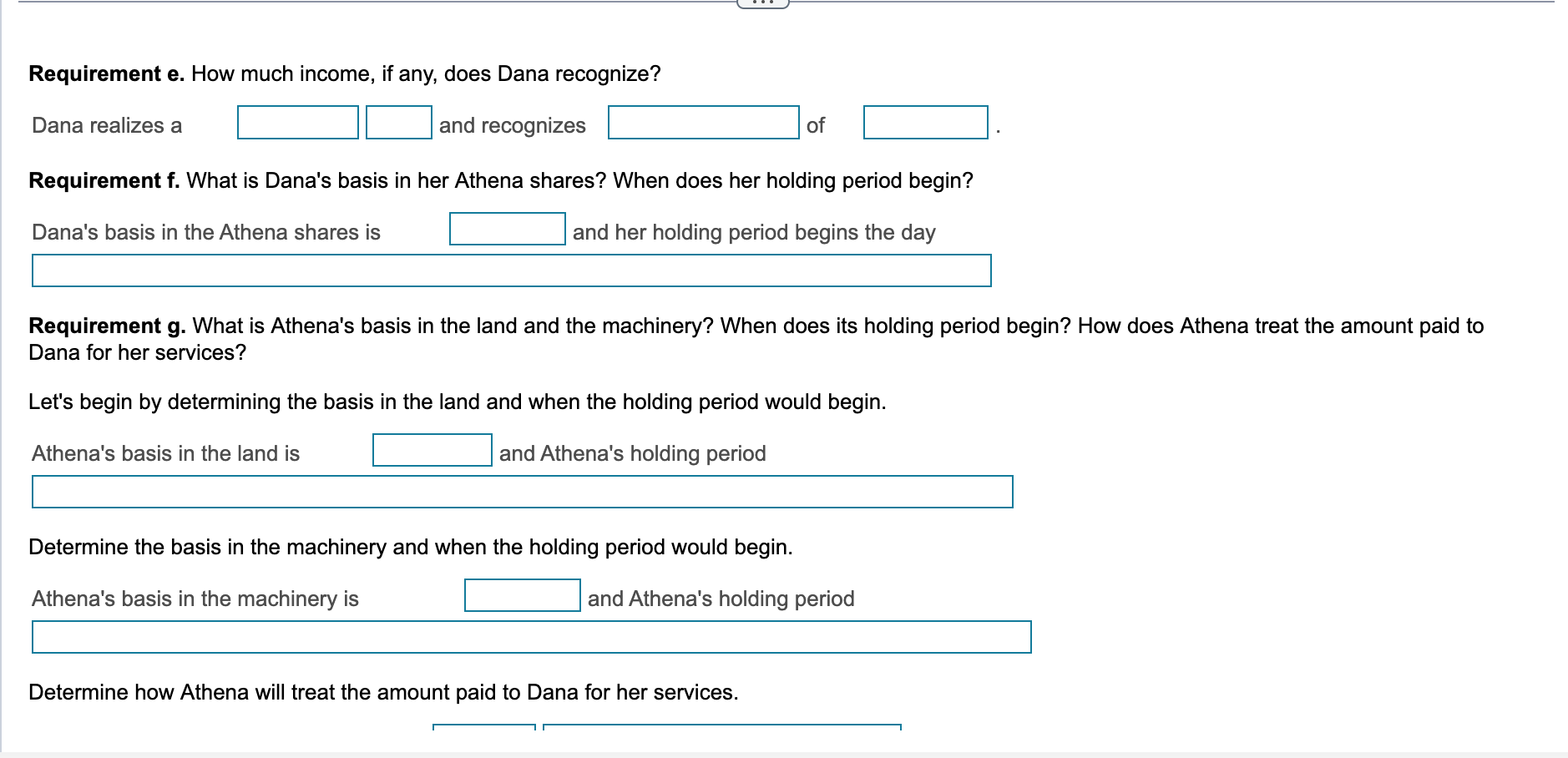 In the current year, Andy, Jona, and Dana form Athena | Chegg.com